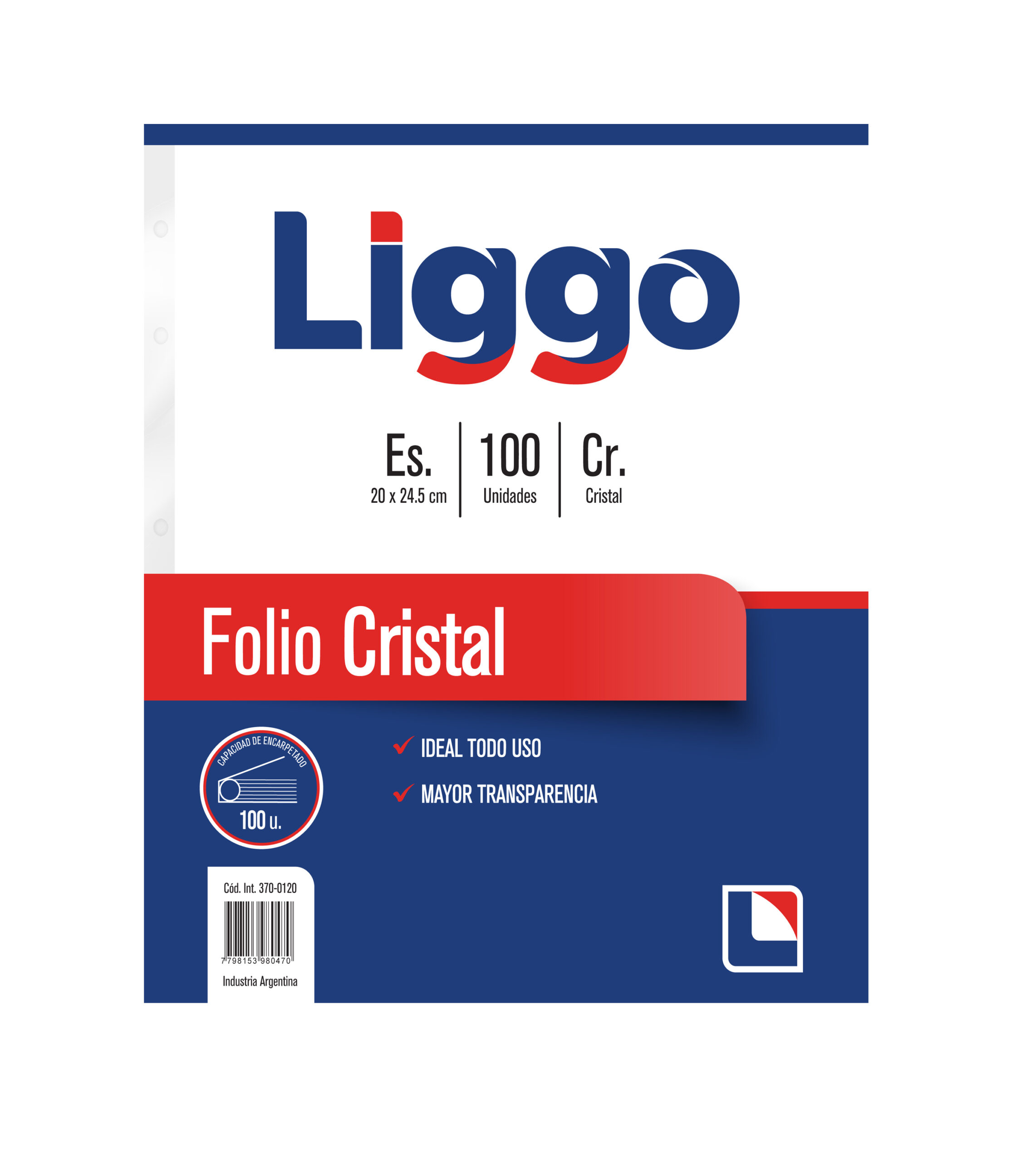 Folio Cristal Escolar x 100 – Liggo Trade