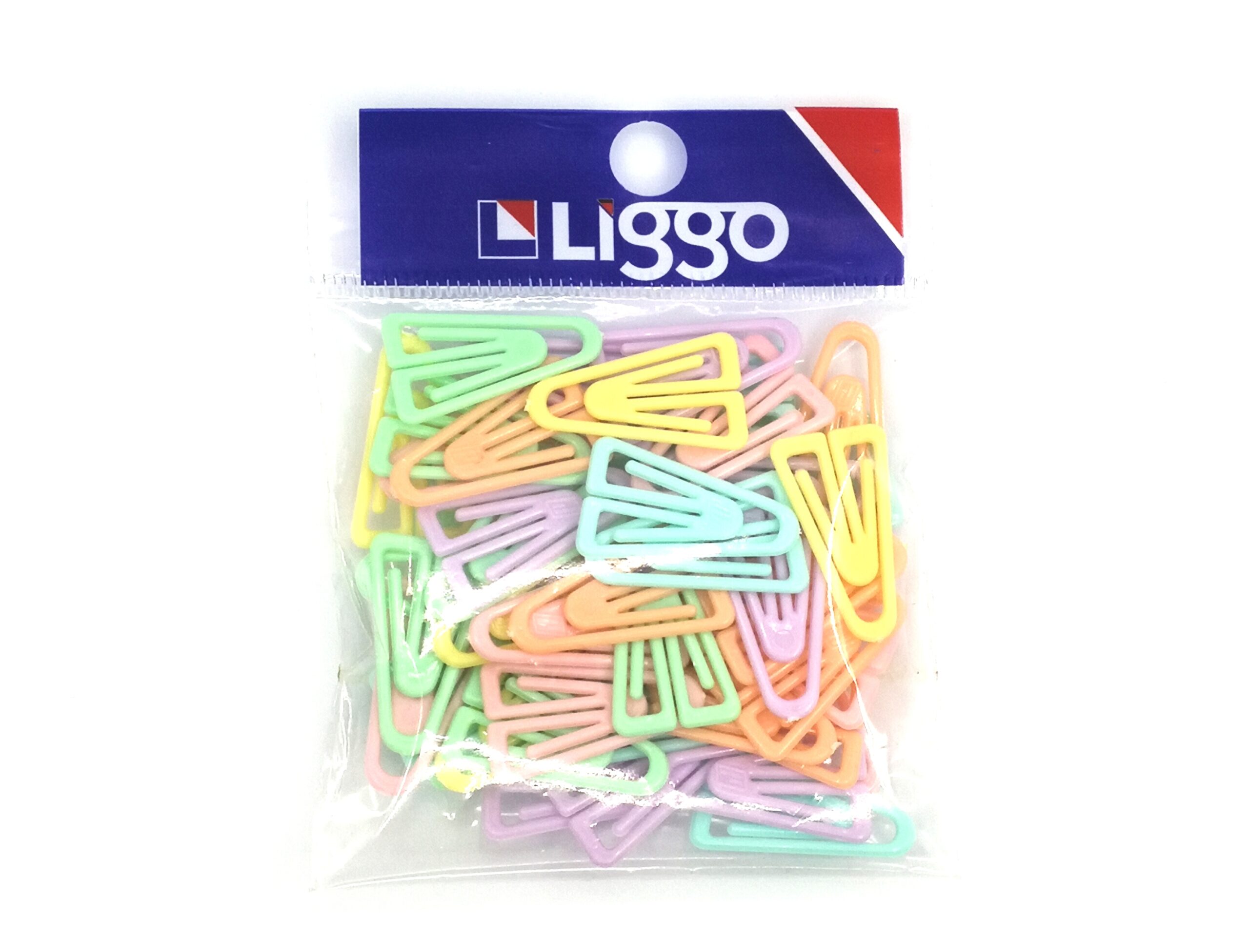 Clips plasticos triangular bolsa x 50 PASTEL – Liggo Trade
