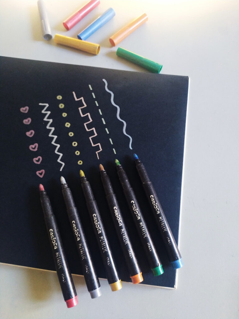 Marcadores Carioca punta fina metalicos x 8 – Liggo Trade